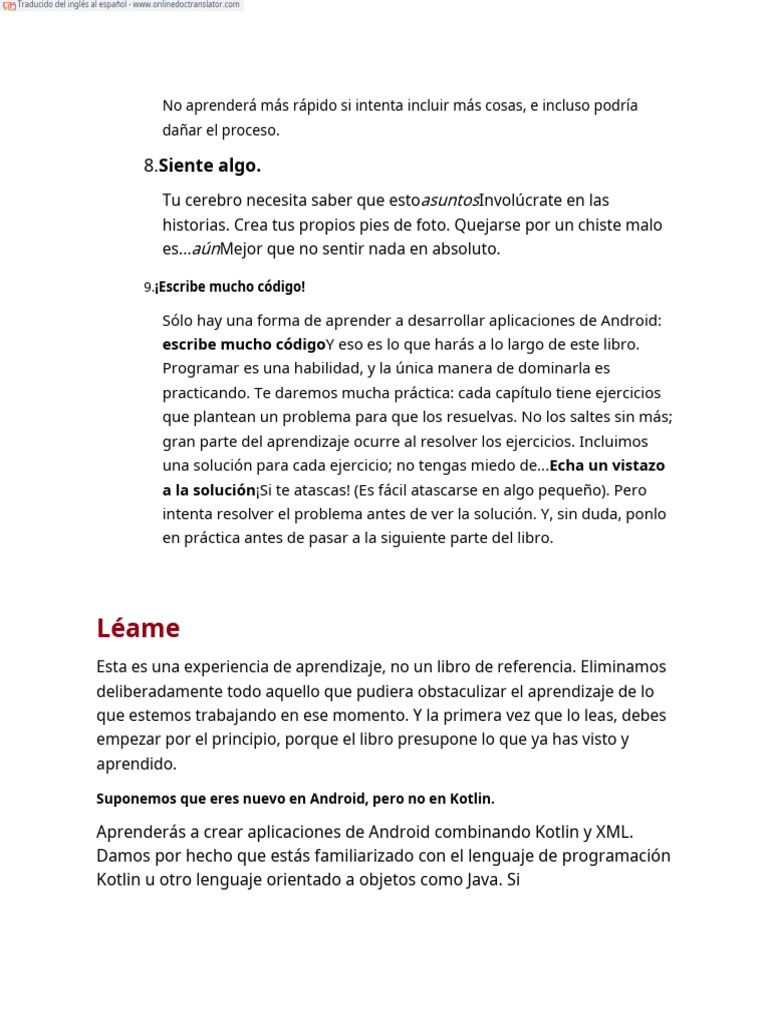 Head First Android 50-100 - Español | PDF | Android (sistema operativo ...