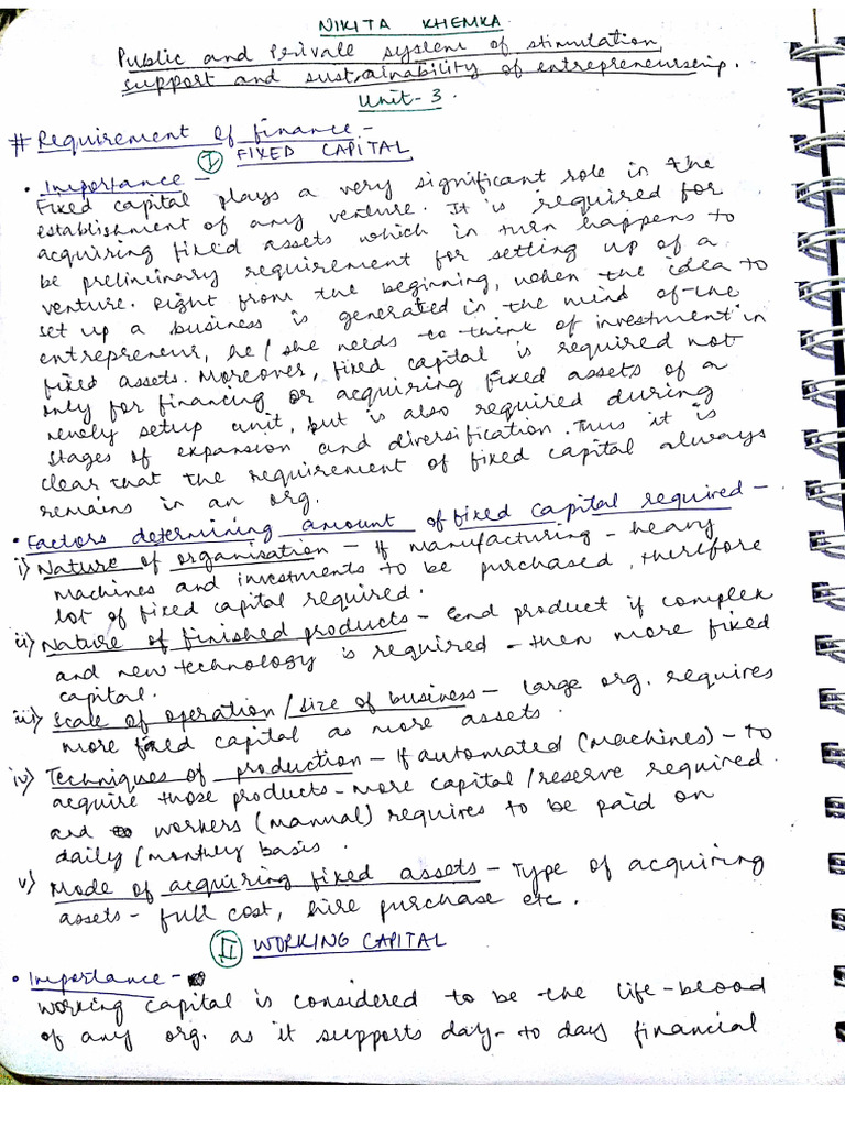 Unit 3 Entrepreneurship | PDF