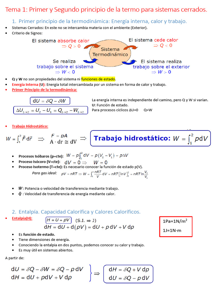 Resumen 1 Control | PDF | Refrigeración | Entalpía