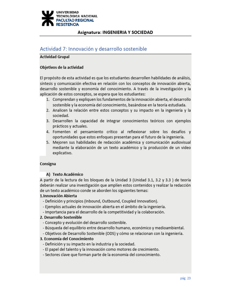 7 Actividad7 | PDF | Desarrollo sostenible | Sustentabilidad