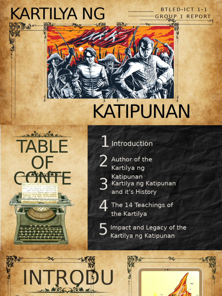 Group 1 (BTLED-ICT 1-1) - Kartilya NG Katipunan | PDF | Philippines | Spanish East Indies