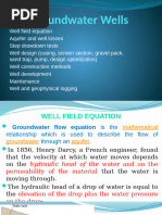 Understanding Well Yield and Recovery Rate | PDF | Flow Measurement | Area