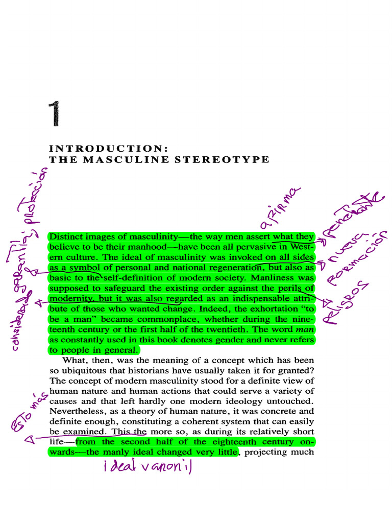 The Image of Man The Creation of Modern Masculinity | PDF | Masculinity ...