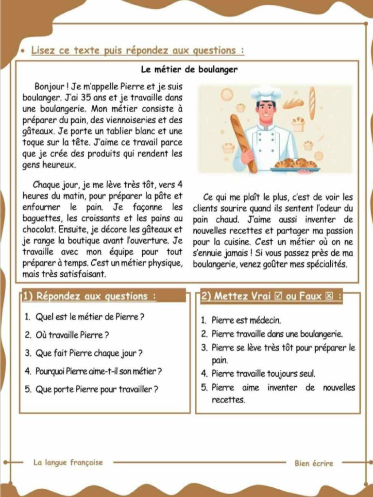 Le Boulanger | PDF