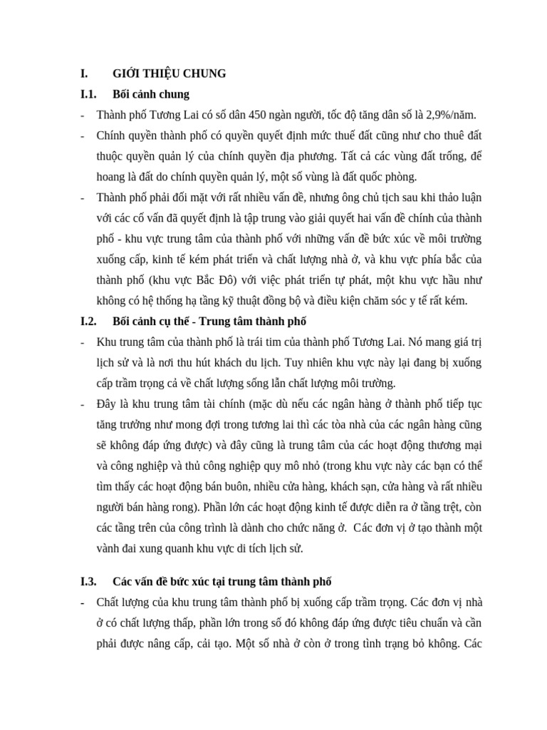 BTL thành phố tương lai Nhóm 1 | PDF