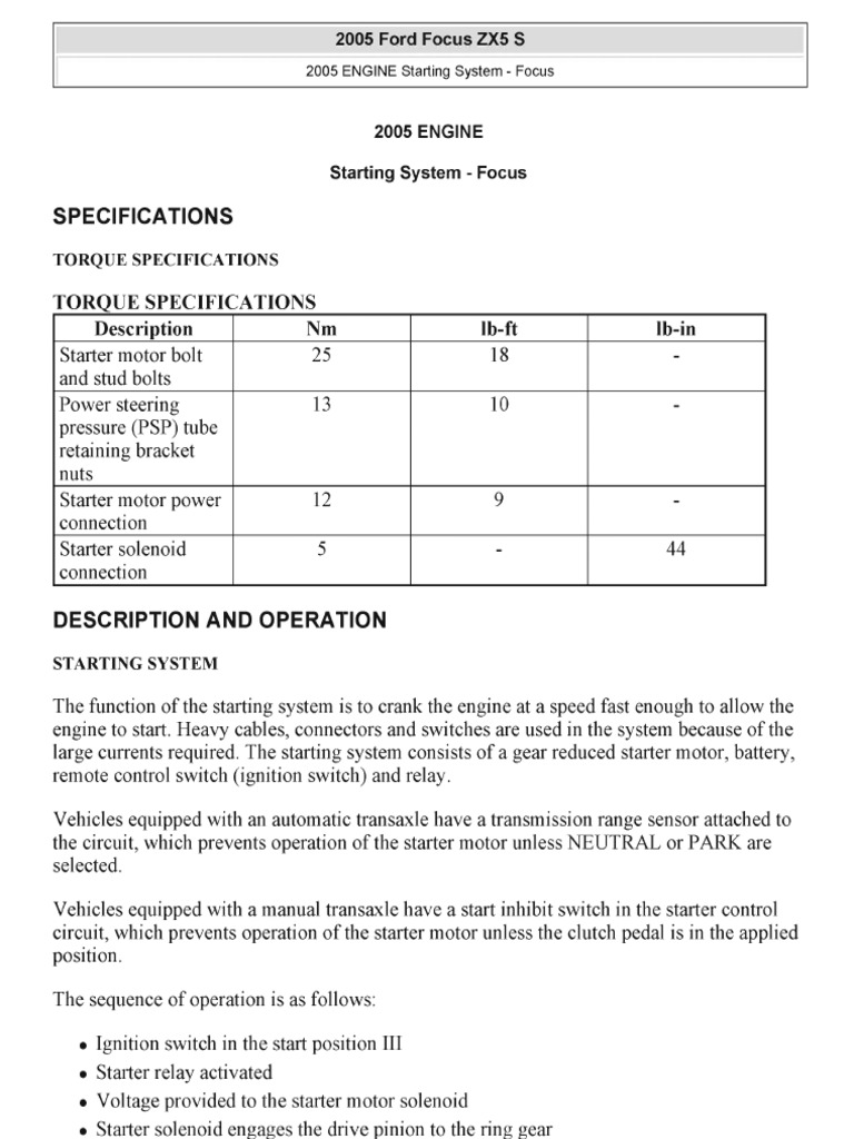 Starter | PDF