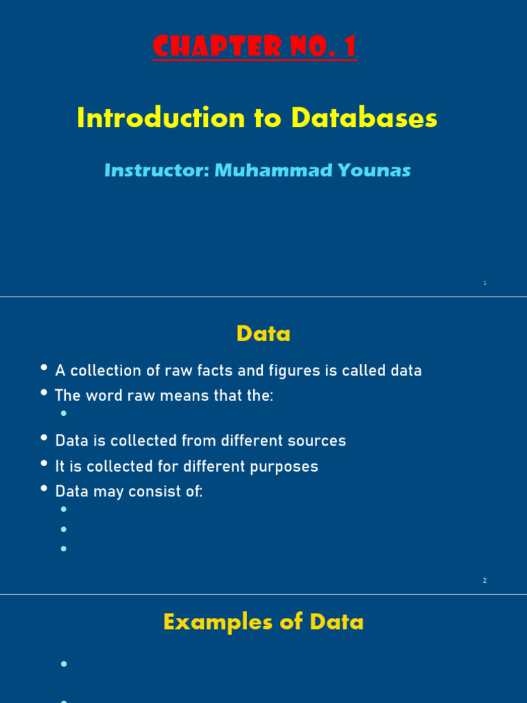 Chapter 1 Introduction To Databases Final | PDF | Databases | Database ...