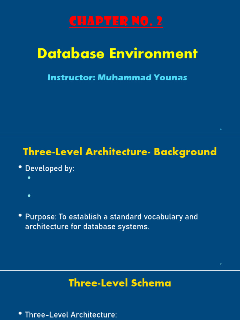 Chapter 2 Database EnvironmentAA | PDF | Databases | Data Model