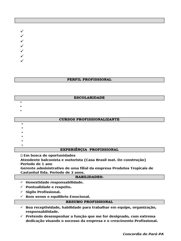 Curriculo Elivelton | PDF