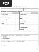 Free Physical Exam Form Templates | PDF | Physical Examination | Health ...