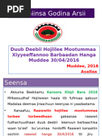 Ragaa Baajata Iskeelii Miindaa Aanaa A Reeddee 2017 Poolisii | PDF