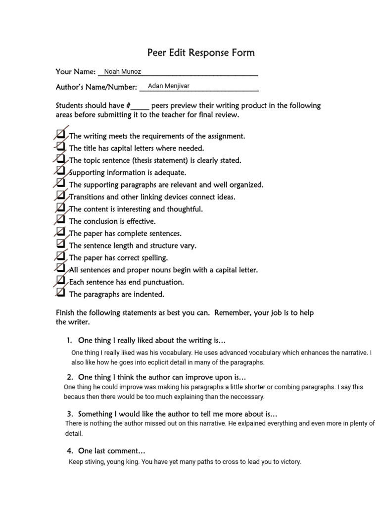 Kami Export - Vanita - Bentley - Peer - Edit - Form | PDF