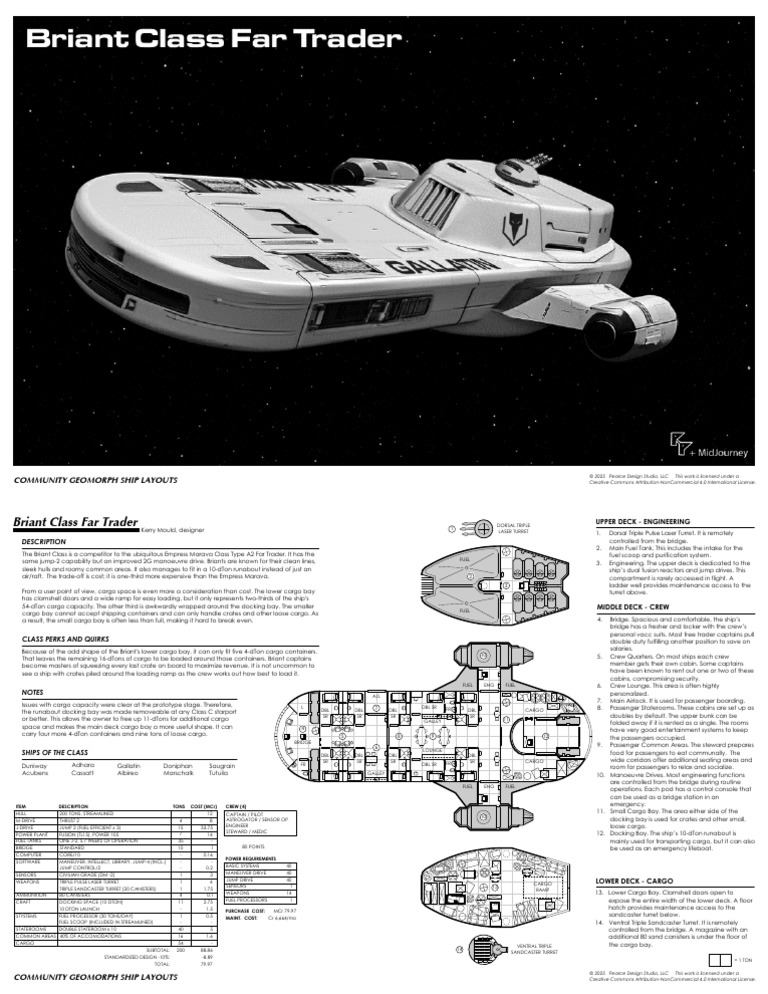 Briant Class Free Trader - Final (2025-04-22) | PDF | Ships | Cargo