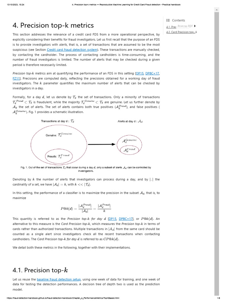 Precision Top-K Metrics - Reproducible Machine Learning For Credit Card ...