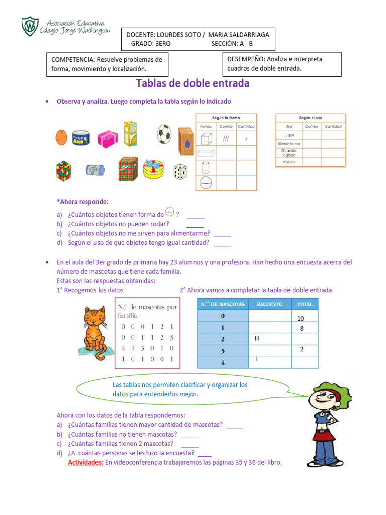 Cuadros de Doble Entrada | PDF