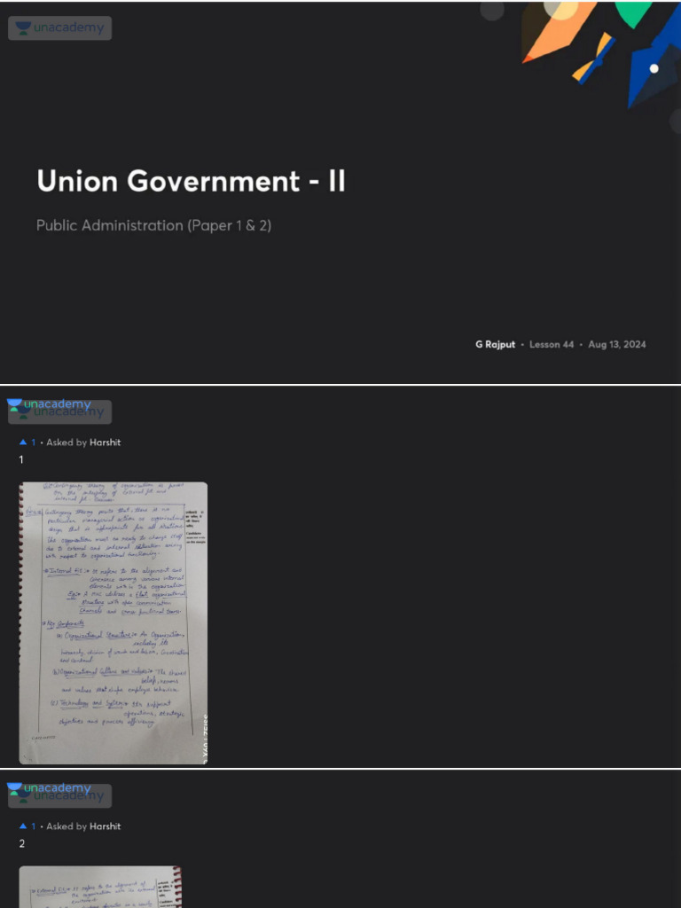 Union Government II No Anno | PDF