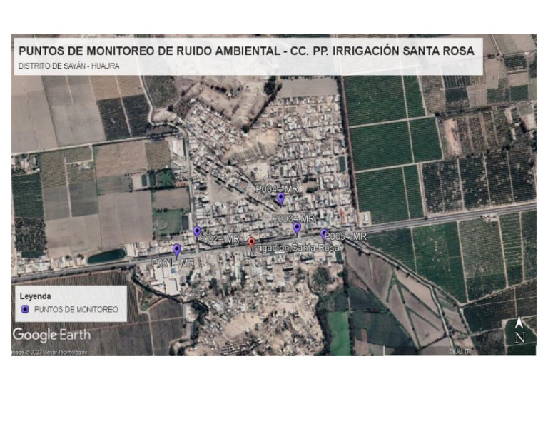 PUNTOS DE MONITOREO DE RUIDO- GOOGLE EARTH | PDF
