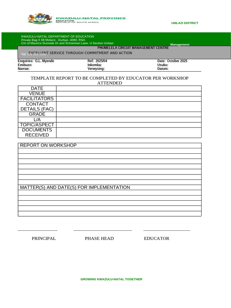 Workshop Report | PDF