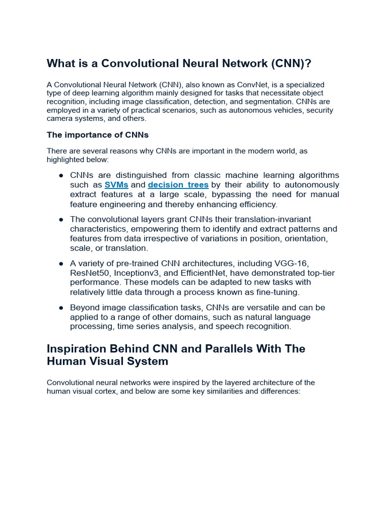 What Is A Convolutional Neural Network-Unit3 | PDF | Cognitive Science | Learning
