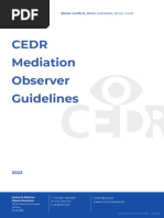 CEDR Model Mediation Procedure 2023 | PDF | Mediation | Arbitration