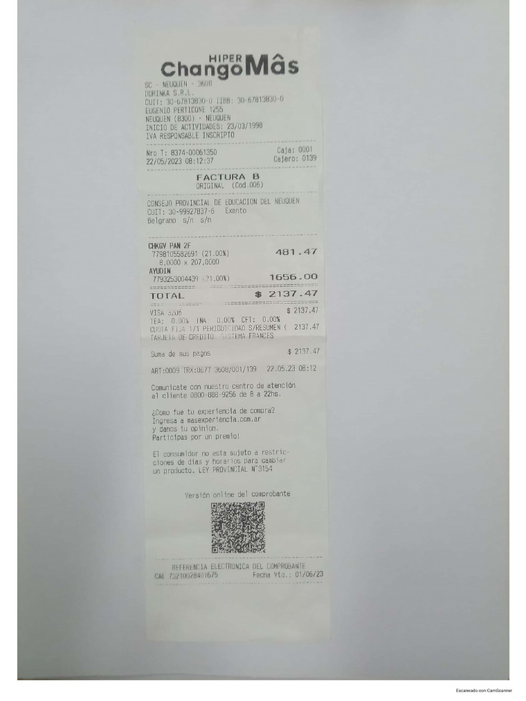 Chango Más 22-5 Limpieza | PDF