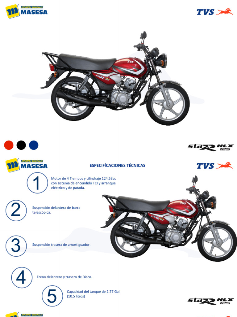 TVS-STAR-HLX-125-ES | PDF | Embrague | Engranaje