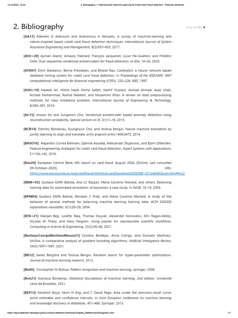 Bibliography - Reproducible Machine Learning For Credit Card Fraud ...