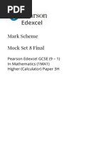GCSE (9-1) Mathematics Mock Set 6 Paper 1H Mark Scheme | PDF | Mathematics