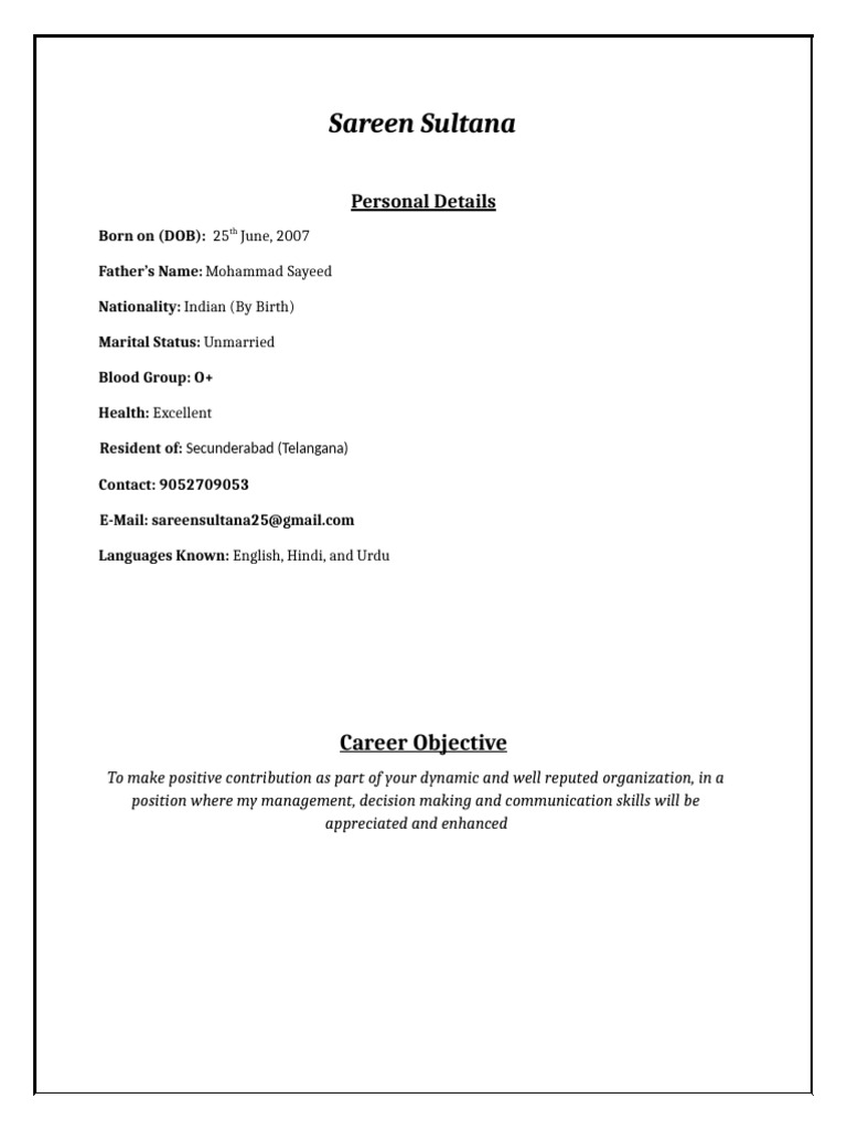 SS Resume | PDF