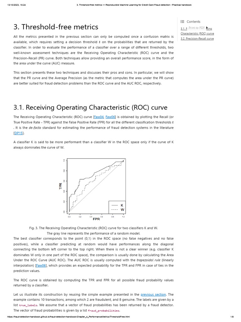 3. Threshold-free metrics — Reproducible Machine Learning for Credit Card Fraud detection ...