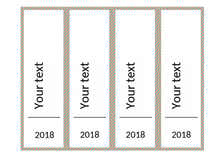 Label Template HERMA 192x61 Boarder Green Red | PDF