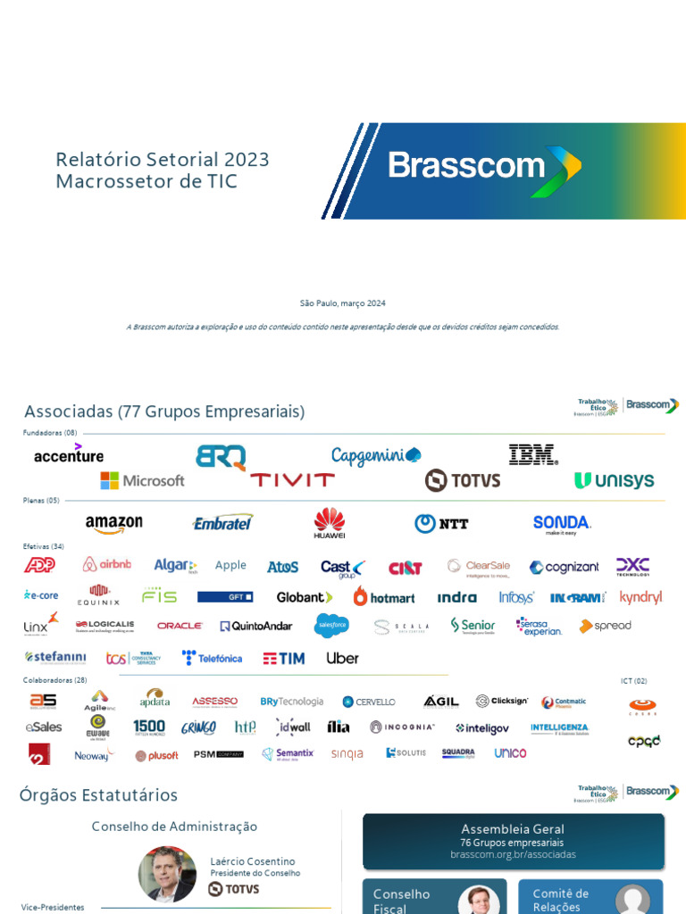 Relatório Setorial TIC 2023 Brasil | PDF | Tecnologia da Informação e ...