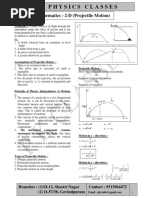 Projectile Motion Formula Sheet | PDF | Velocity | Teaching Methods ...