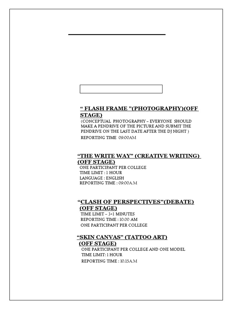 Quest 2023 Event List (Updated) | PDF