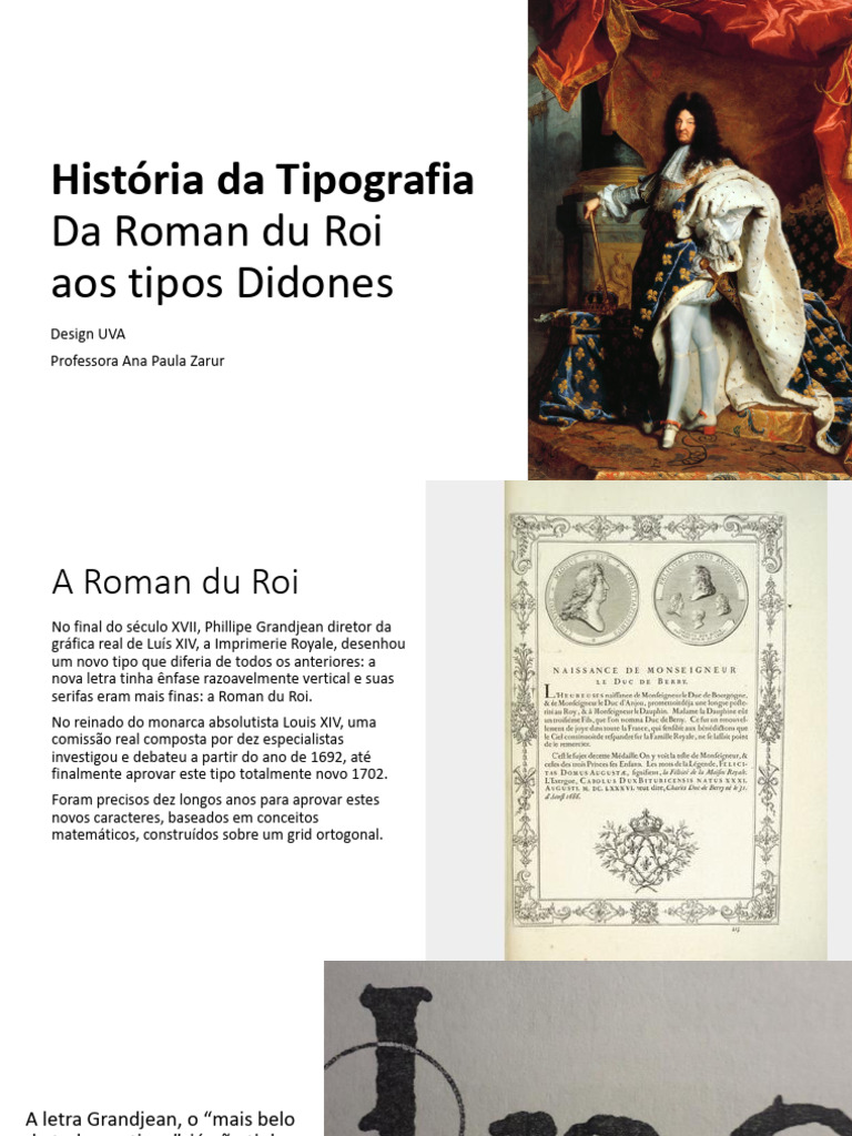 História da Tipografia Da Roman de Roi aos tipos Didones | PDF | Inglaterra