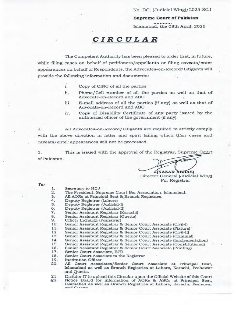 Circulars_08Apr2025 | PDF