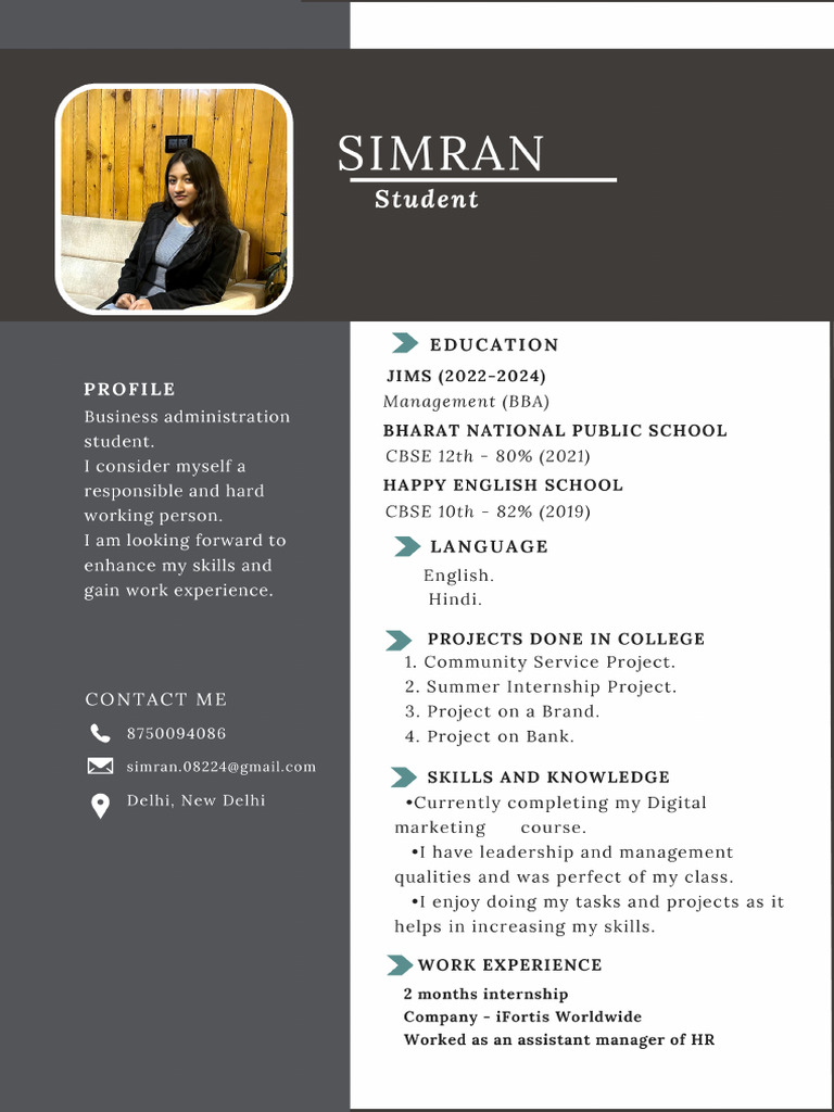 Simran’s Resume | PDF