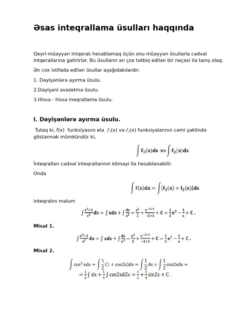 Riyazi Analiz SB 5 | PDF