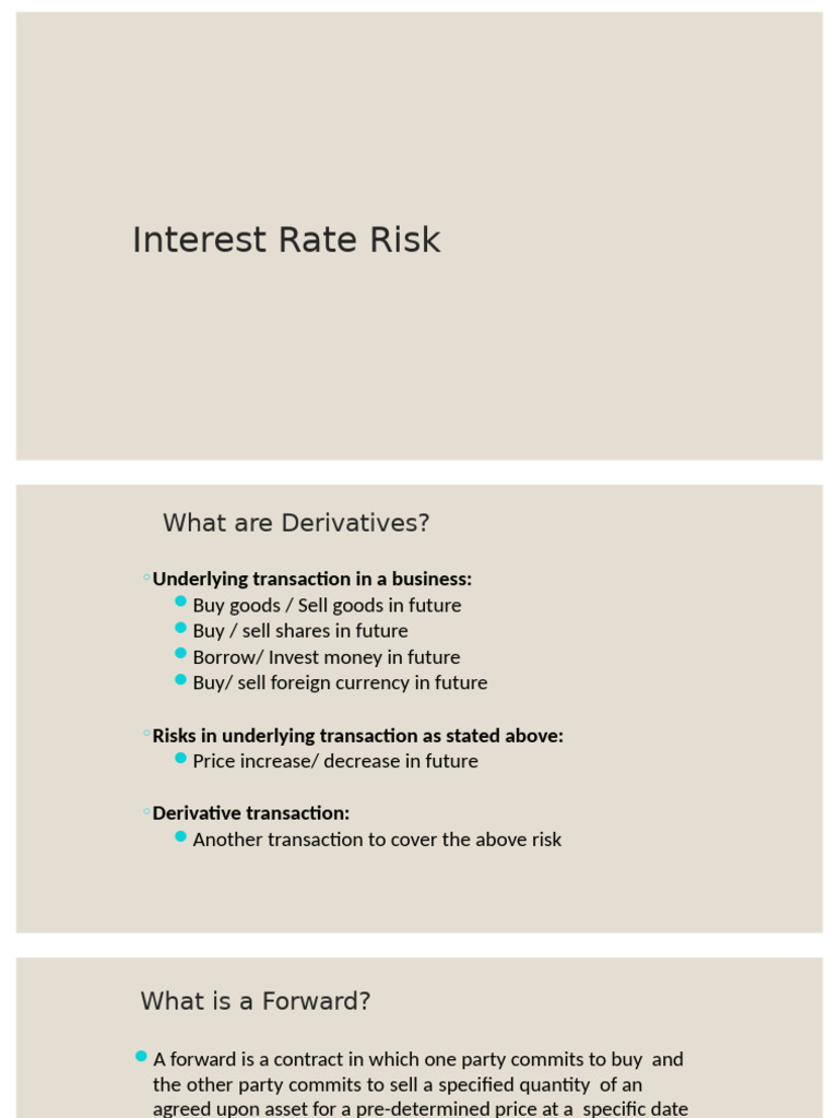 Managing Interest Rate Risk Revised | PDF | Option (Finance) | Derivative (Finance)