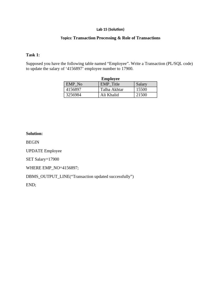 Lab 15 Solution - Week 15 | PDF
