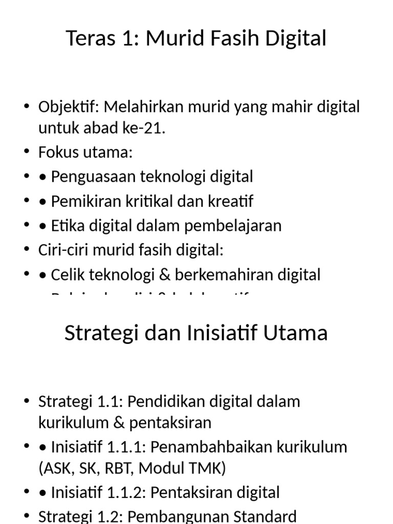Teras 1 Murid Fasih Digital | PDF