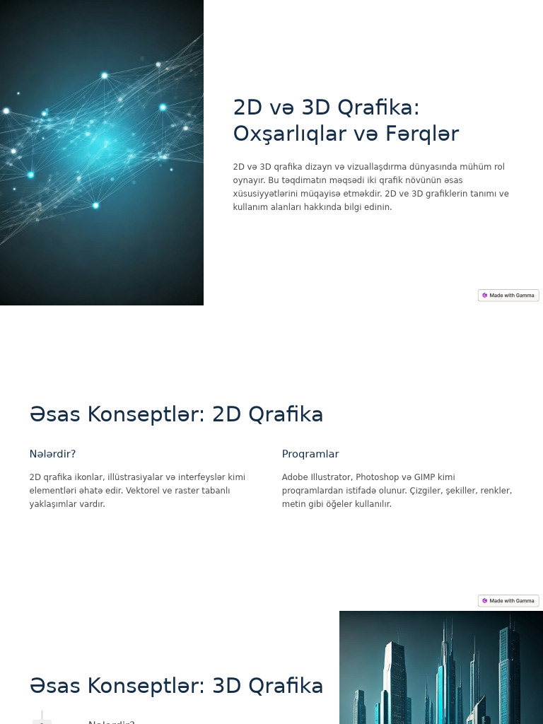 2D Ve 3D Qrafika Oxsarliqlar Ve Ferqler | PDF