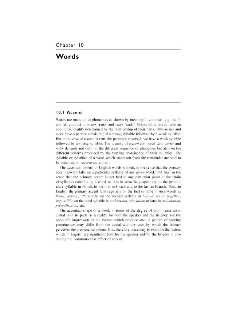 Gimson's - Words | PDF