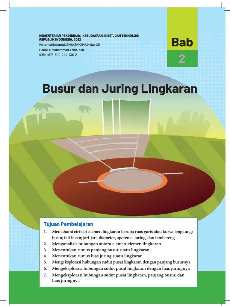 Bab 2 Busur Dan Juring Lingkaran: Tujuan Pembelajaran | PDF