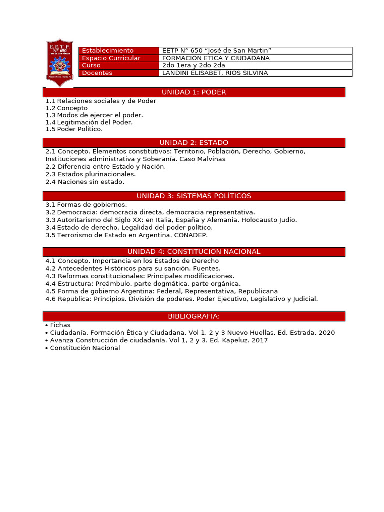 Programa FEC - 2do 2025 | PDF