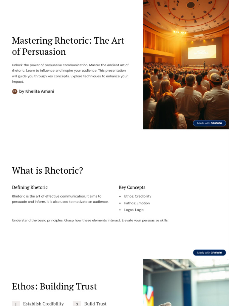 Mastering Rhetoric for Persuasion | PDF | Rhetoric | Persuasion