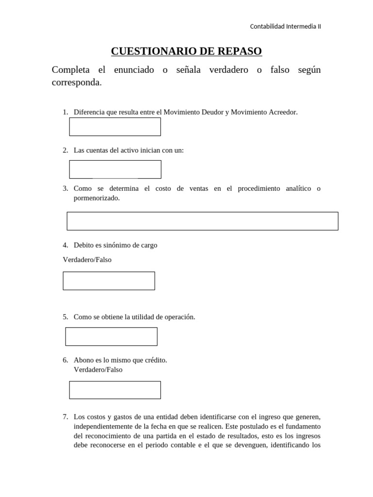 Actividad de Repaso | PDF | Contabilidad | Servicios financieros
