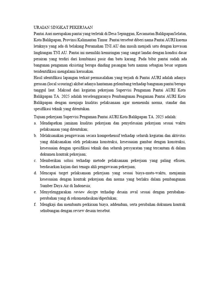 Uraian Singkat | PDF