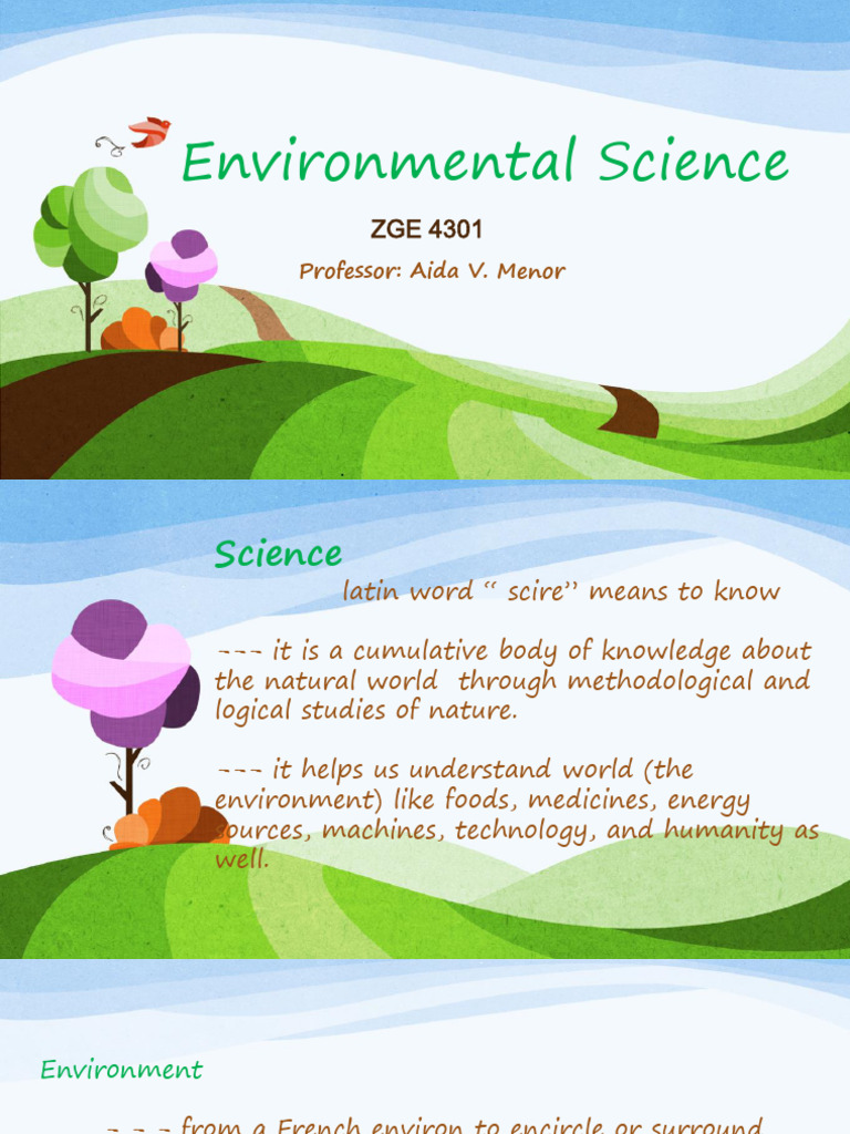 Introduction To Environmental Science | PDF | Environmental Science ...