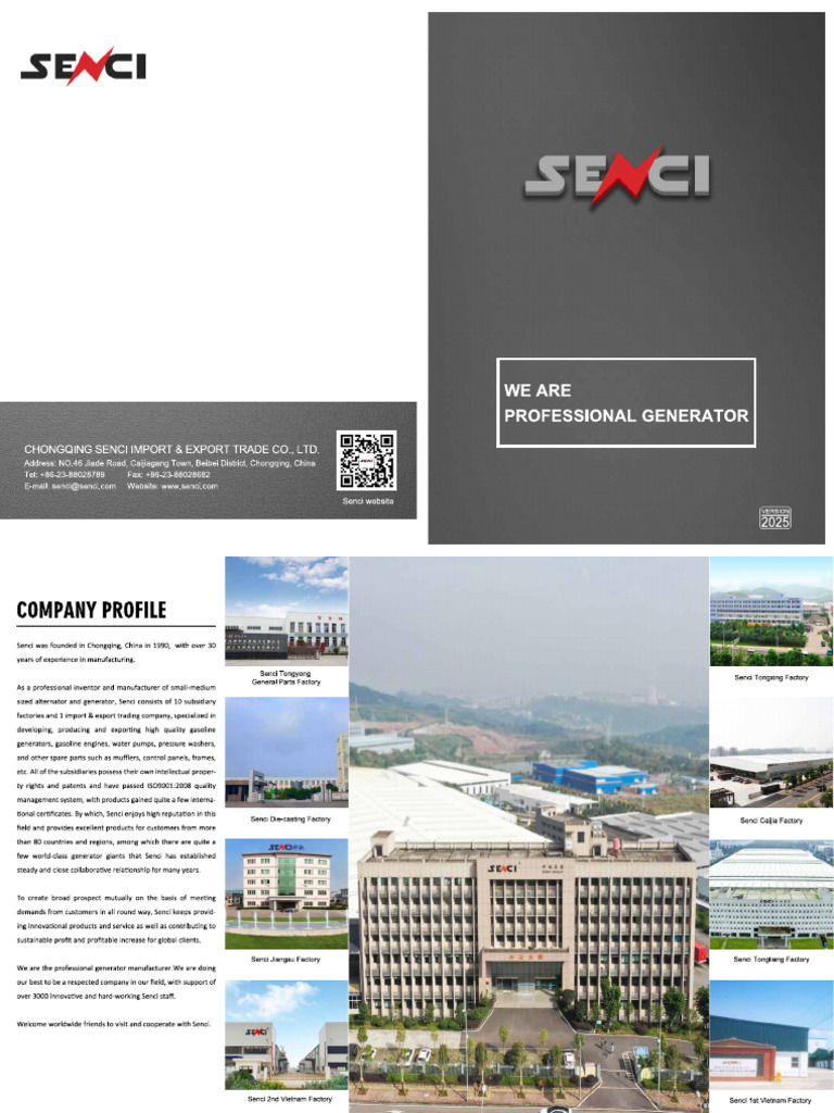 2025 Senci Product Catalog-E | PDF | Internal Combustion Engine | Diesel Engine